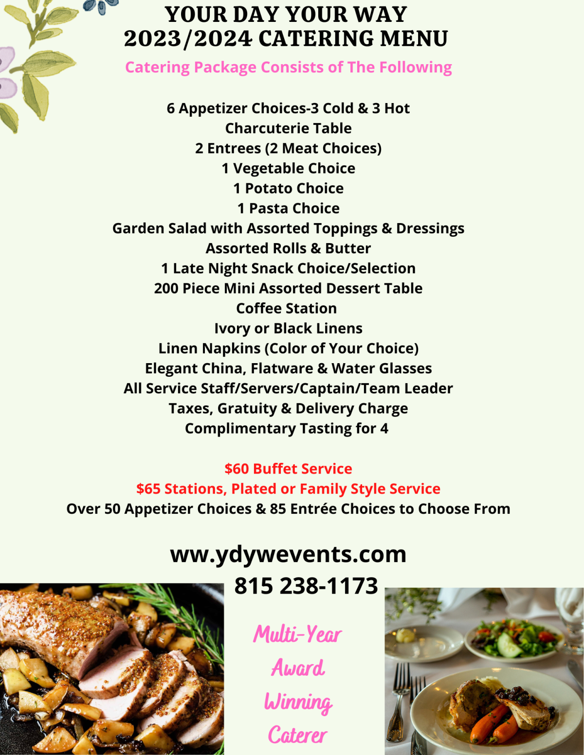 Catering – Your Day Your Way Events