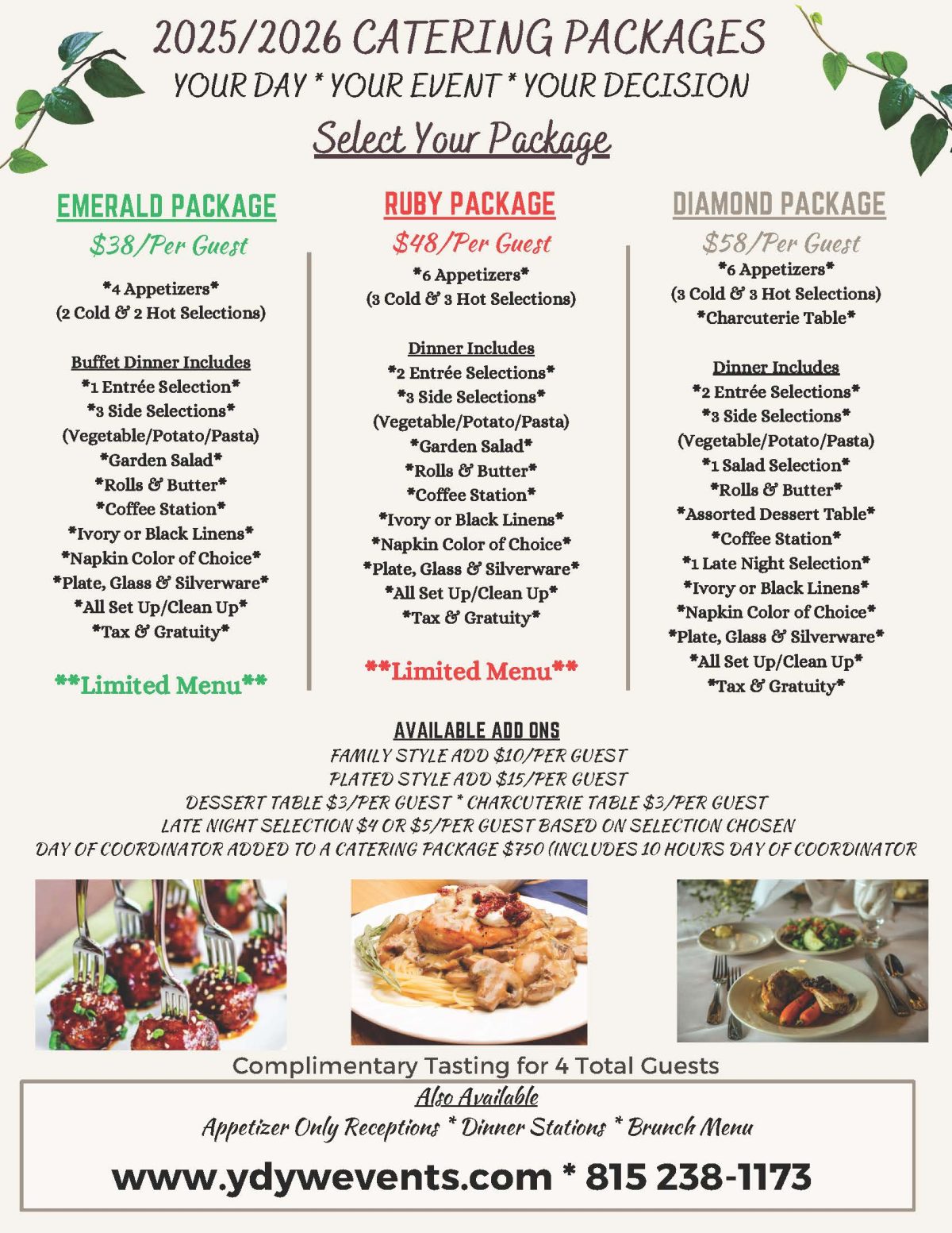 Catering – Your Day Your Way Events